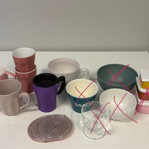 Diverse kjøkkenglass, glassboller og servise gis bort | FINN-torget