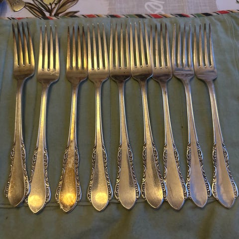 Bestikk Gaffel Sølvplett 19,5 cm | FINN-torget