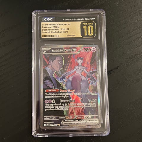 Team Rocket's Mewtwo ex #240 Pokemon Destined Rivals PSA 10 | FINN-torget