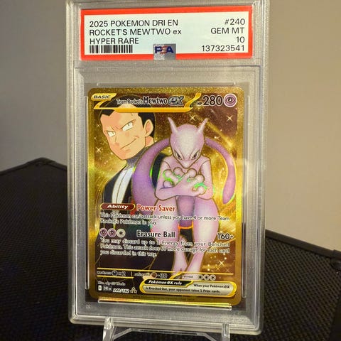 PSA 10 Team Rocket's Mewtwo Ex #213 - Pokemon Destined Rivals | FINN-torget
