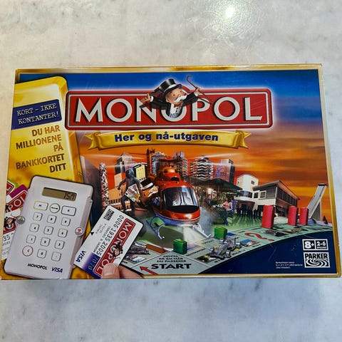 Monopol og Monopol Crazy Cash brettspill | FINN-torget