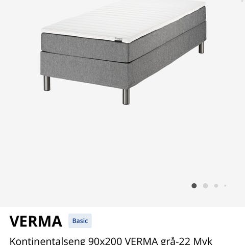 Kontinentalseng 150x200 med sengegavl | FINN-torget