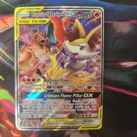 Pokemon Reshiram & Charizard GX [Jumbo] #SM247 | FINN-torget