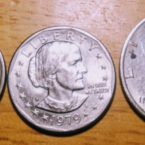 9 forskjellige Susan B. Anthony One Dollar mynter | FINN-torget