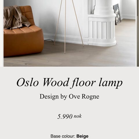 Northern Oslo Wood lampe. | FINN-torget
