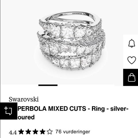 Swarovski - Matrix Drop Cut - Ring - Silver | FINN-torget
