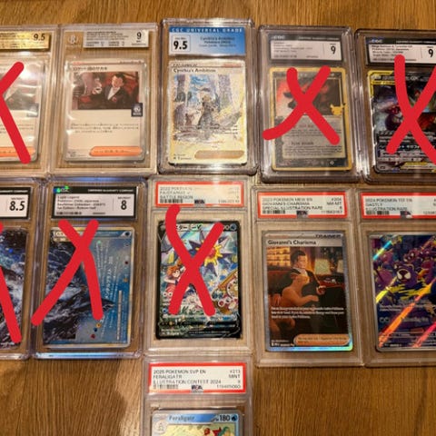 PSA graderte Pokemon og One Piece kort graded cards CGC BGS 10 Annonse ...