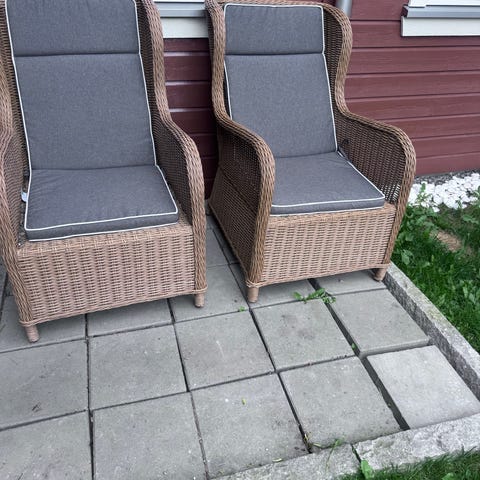 6 stk stoler i rotting, brune | FINN-torget