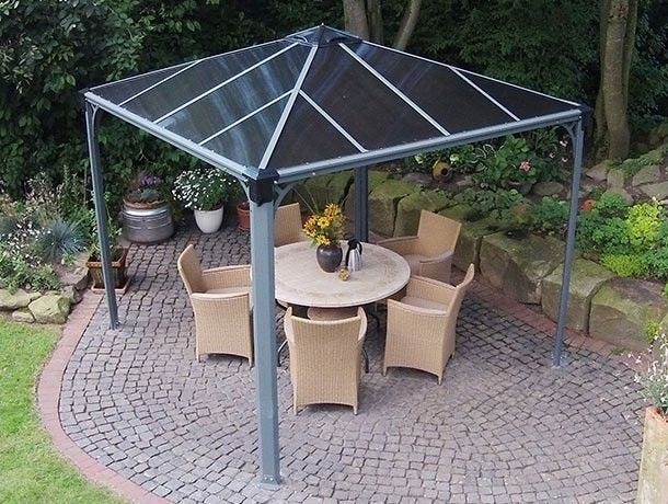 Helårs Paviljong 3 x 3 meter.Paviljong med polykarbont tak. Telt ...