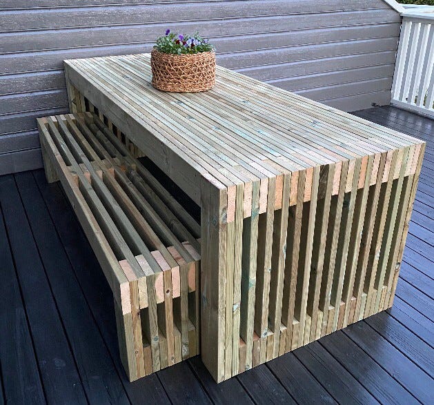 Utemøbler, hagemøbler, utebord, benker, bord, urtekasser ...