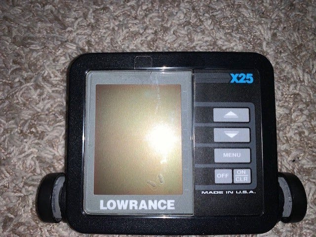 Ekkolodd -Kvalitet Lowrance X25 USA Produsert -u Kabler etc m/best f nett 👍🏼 | FINN-torget