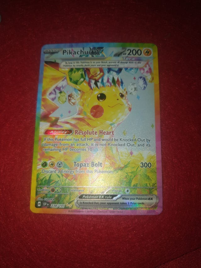 Pikachu EX 238/191 Surging Spark Chase Card! | FINN-torget