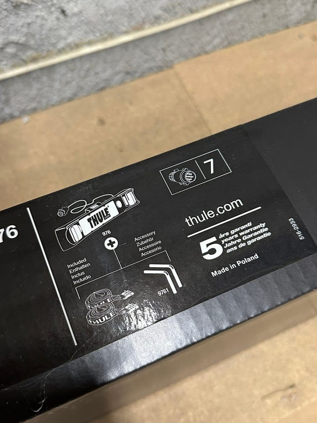 Thule Lightboard 976 - lys/skilt tavle til sykkelstativ. | FINN torget