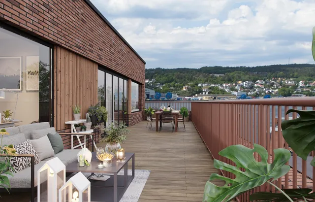 Moss sentrum - 43 lekre selveier leiligheter i et arkitektonisk flott bygg | Nære sjø, by og ...