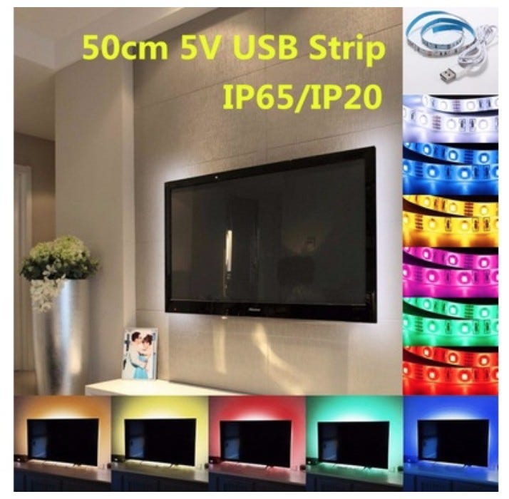 TV Ledlys LED - strips lys bak Gaming Led edlys til PC skjerm monitor ...