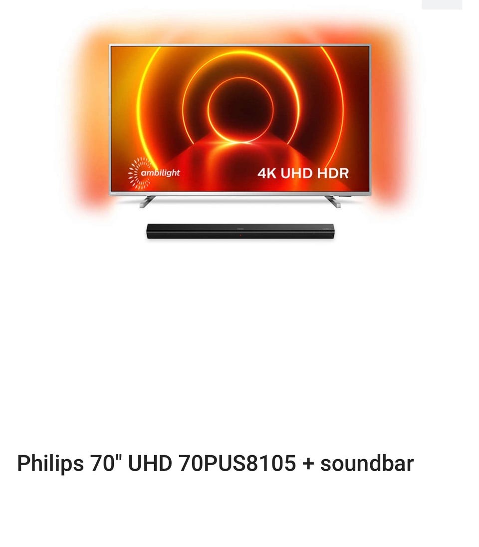 Smart TV 70 tommer Philips 8100er Serie | FINN-torget