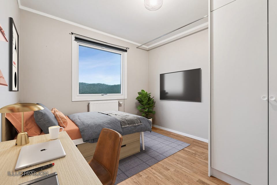 Fjell - Fin 3-roms nær marka, heis, balkong, bad 2019, "alt inkl. i ...