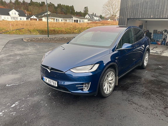 Bruktbil til salgs: Tesla Model X - 2018 - Blå - 262 hk - SUVOffroad ...