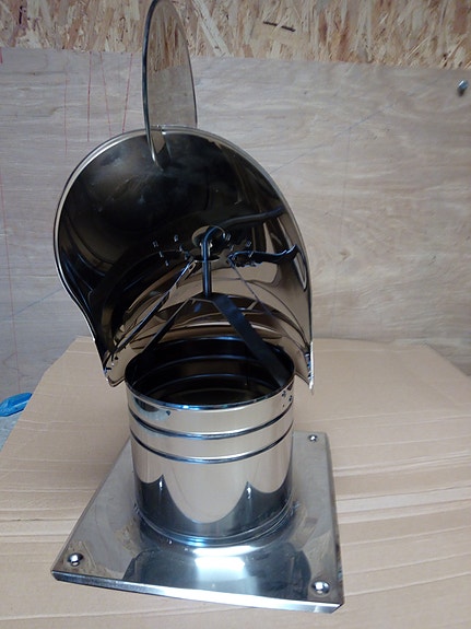 Pipehatt med beslag i rustfritt stål /utvendig kulelager- Ø 200mm ...