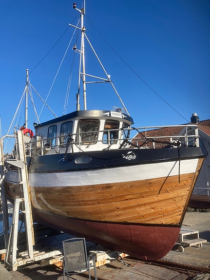 Til salgs: Sjark bygget på Brekneholmen Lista. Mye påkostet de senere ...