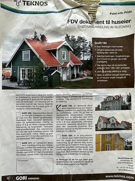 Kledning Barokk 22x123 mm kl.1 grunnet | FINN torget