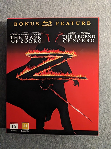 The Mask of Zorro (1998) og The Legend of Zorro (2005) | FINN torget