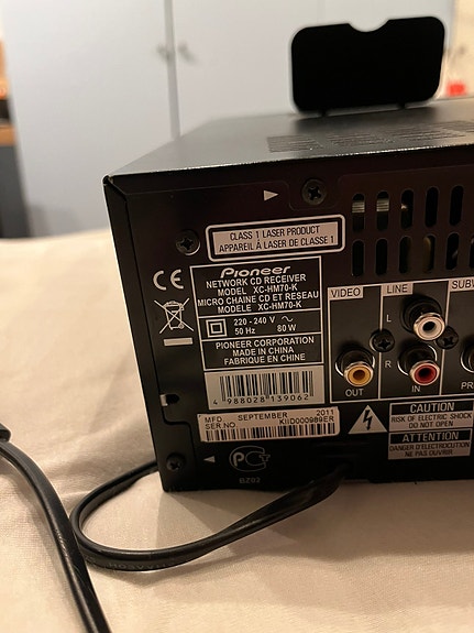 Mini Pioneer forsterker model XC-HM70-K, stereo, usb, aux, internett ...