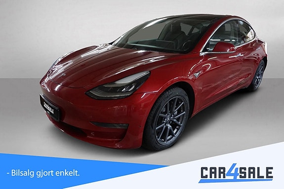 Bruktbil til salgs: Tesla Model 3 - 2019 - Rød - 462 hk - Sedan | FINN.no