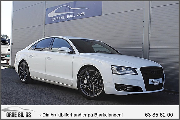 Bruktbil til salgs: Audi A8 - 2010 - Hvit - 371 hk - Sedan | FINN.no