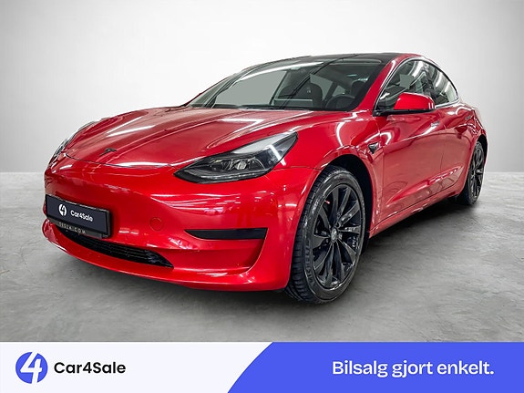 Bruktbil til salgs: Tesla Model 3 - 2021 - Rød - 325 hk - Sedan | FINN.no