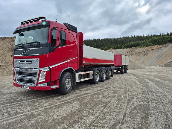 Til salgs: Volvo STRØKEN FH Tridem 540 med henger - 2015 - Tippbil ...