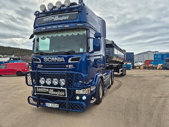 Til salgs: Scania R580 med Asfaltsemi - 2015 - Trekkvogn | FINN.no