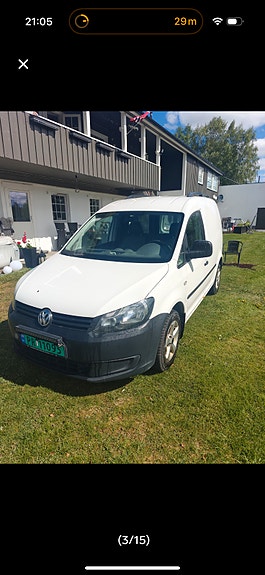 Bruktbil til salgs: Volkswagen Caddy - 2012 - Hvit - 75 hk - Kasse ...