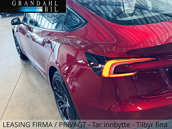 Leasing: Tesla Model 3 - 2025 - Rød - 283 hk - Sedan | FINN.no