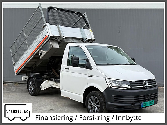 Bruktbil til salgs: Volkswagen Transporter - 2018 - Hvit - 150 hk - Pickup | FINN.no