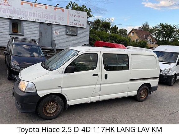 Bruktbil til salgs: Toyota HiAce - 2012 - Hvit - 117 hk - Kasse | FINN.no