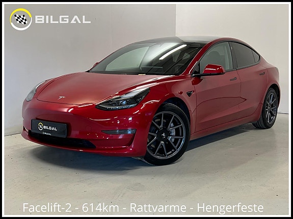 Bruktbil til salgs: Tesla Model 3 - 2021 - Rød - 498 hk - Sedan | FINN.no