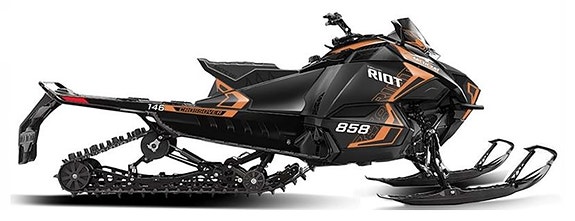 Til salgs: Arctic-cat RIOT CROSSOVER - 858 med 146 Belte - En perfekt ...