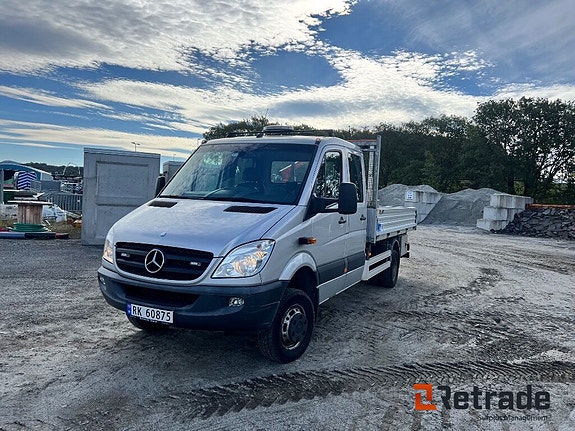 Til salgs: Mercedes-Benz Sprinter 4x4 – Dobbelkabiner – Palfinger PC ...
