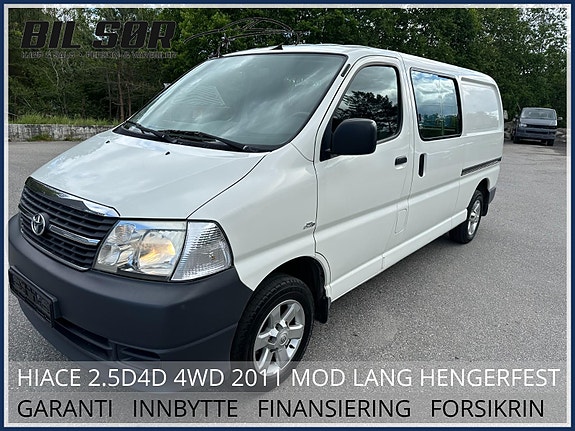Bruktbil til salgs: Toyota HiAce - 2011 - Hvit - 117 hk | FINN.no