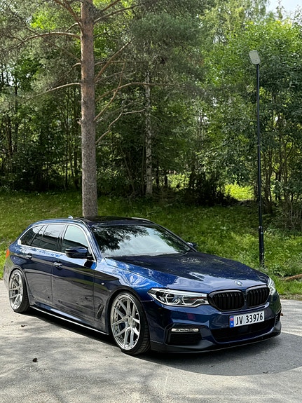 Bruktbil til salgs: BMW 5-serie - 2017 - Blå - 320 hk - Stasjonsvogn ...